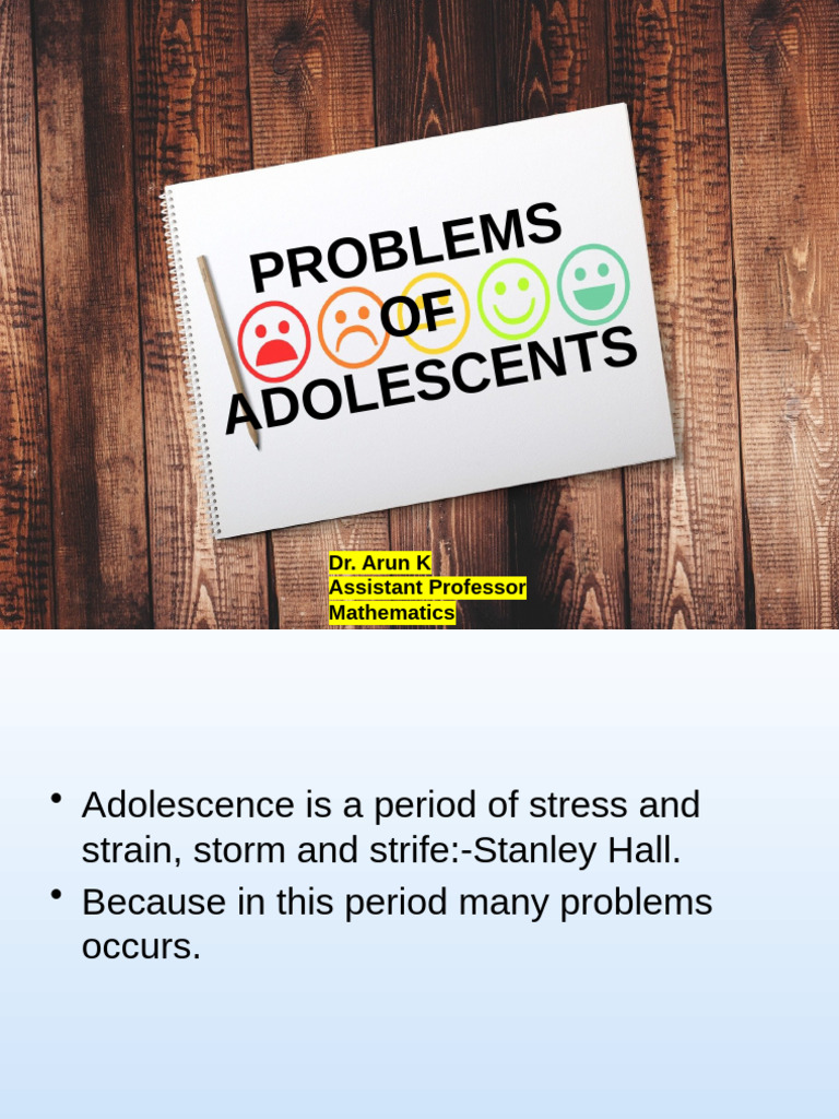 Prob Adolescents Finish | PDF | Adolescence | Behavioural Sciences
