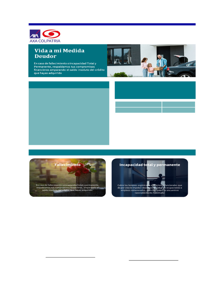 Vida Cotizacion Axa | PDF | Seguro | Póliza de seguros