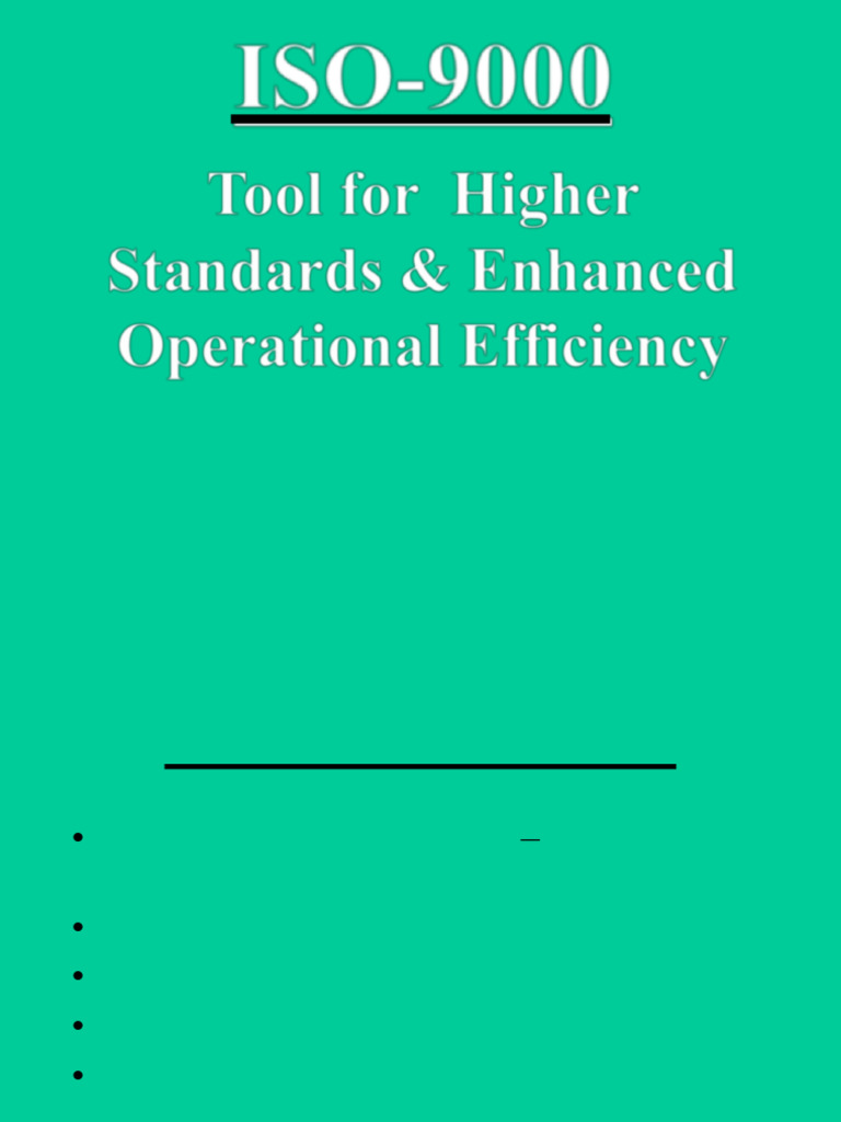 2 - Lec - ISO 9000 Introduction | PDF | Quality Management System ...