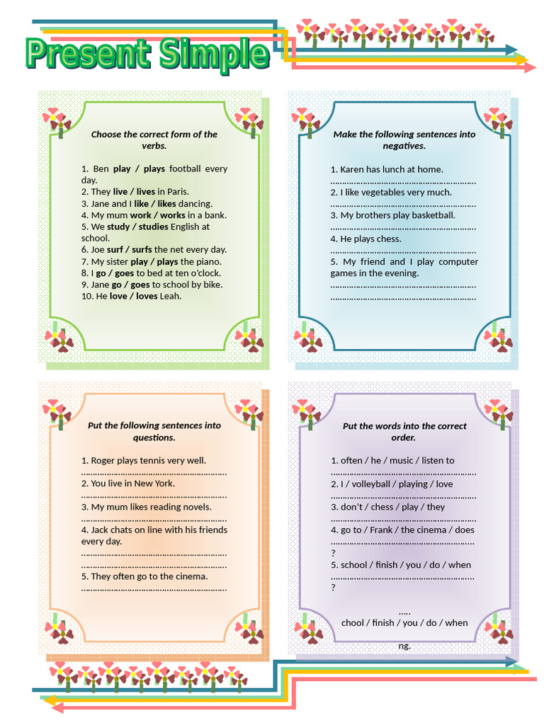 Present Simple | PDF