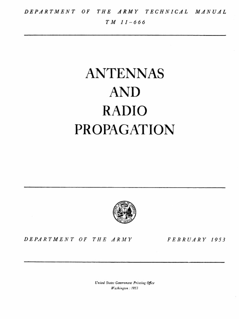 TM 11-666 Antennas and Radio Propagation | PDF