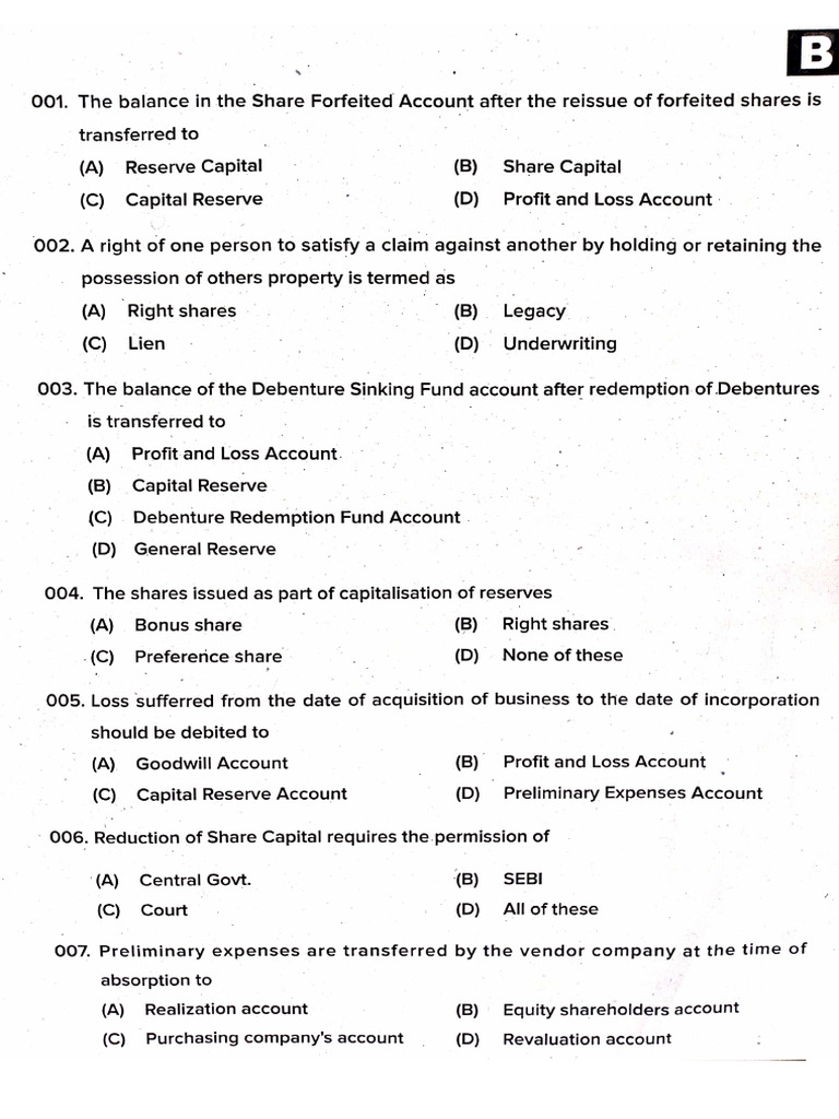 Kerala Financial Corporation KFC Question Paper 2019 | PDF