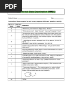 VAMC SLUMS Examination Guide | PDF | Recall (Memory) | Neuroscience