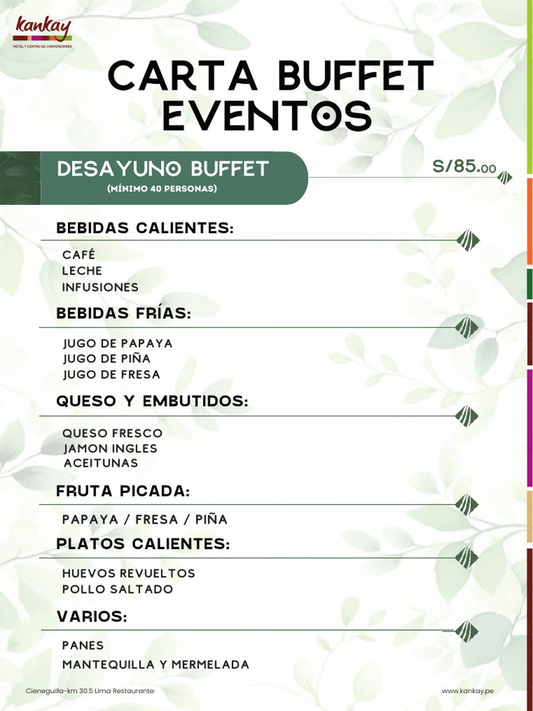 Carta Buffet Eventos Kankay 2025 - 250901 - 210640 | PDF