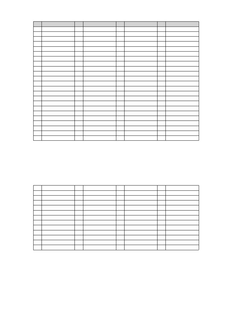 Numbering Table With Space | PDF