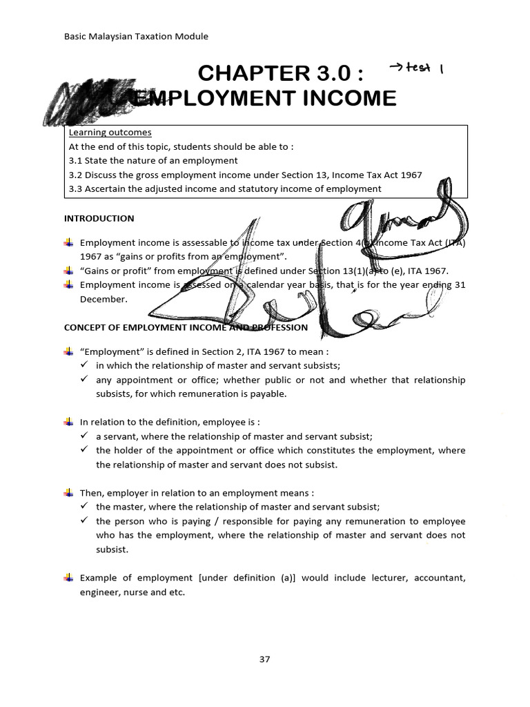 Chapter 3-Employment Income | PDF | Salary | Employee Benefits