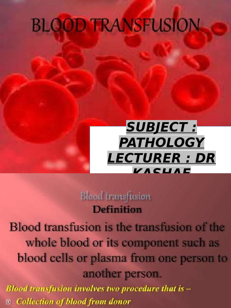 Blood Transfusion | PDF
