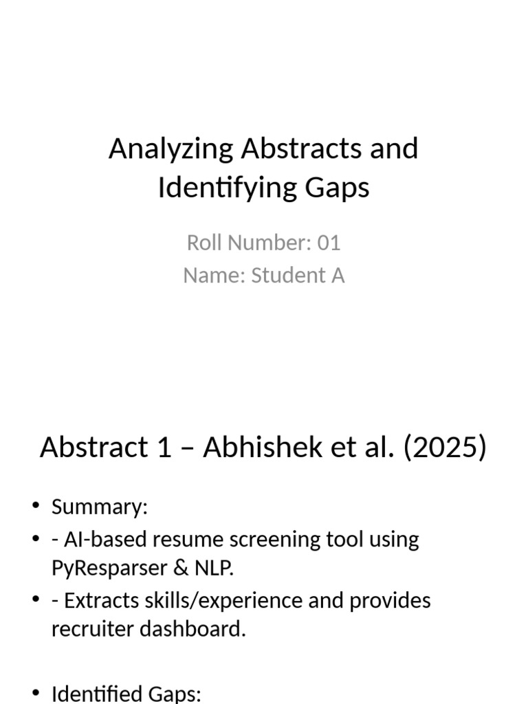 Abstract Analysis | PDF