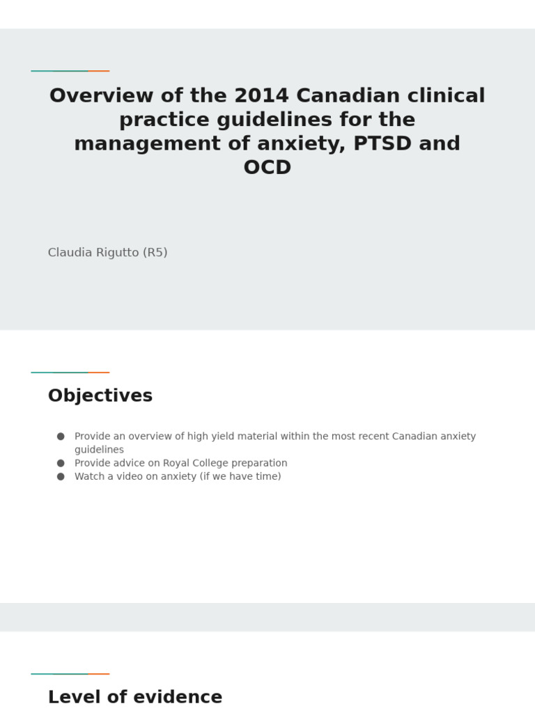 Overview of The 2014 Canadian Clinical Practice Guidelines For The ...
