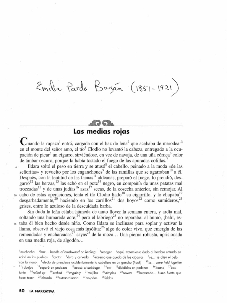 Emilia Pardo Bazán - Las medias rojas (2) | PDF