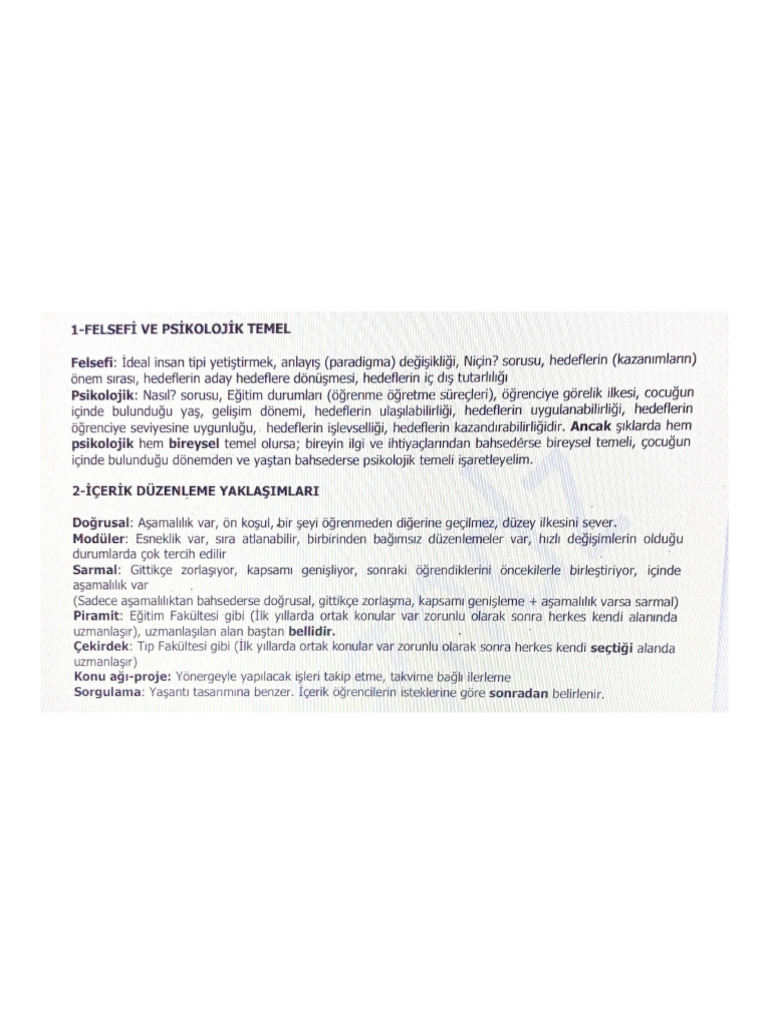 Felsefi Ideal Insan Tipi Yetistirmek, Anlayis (Paradigma) Degisikligi ...