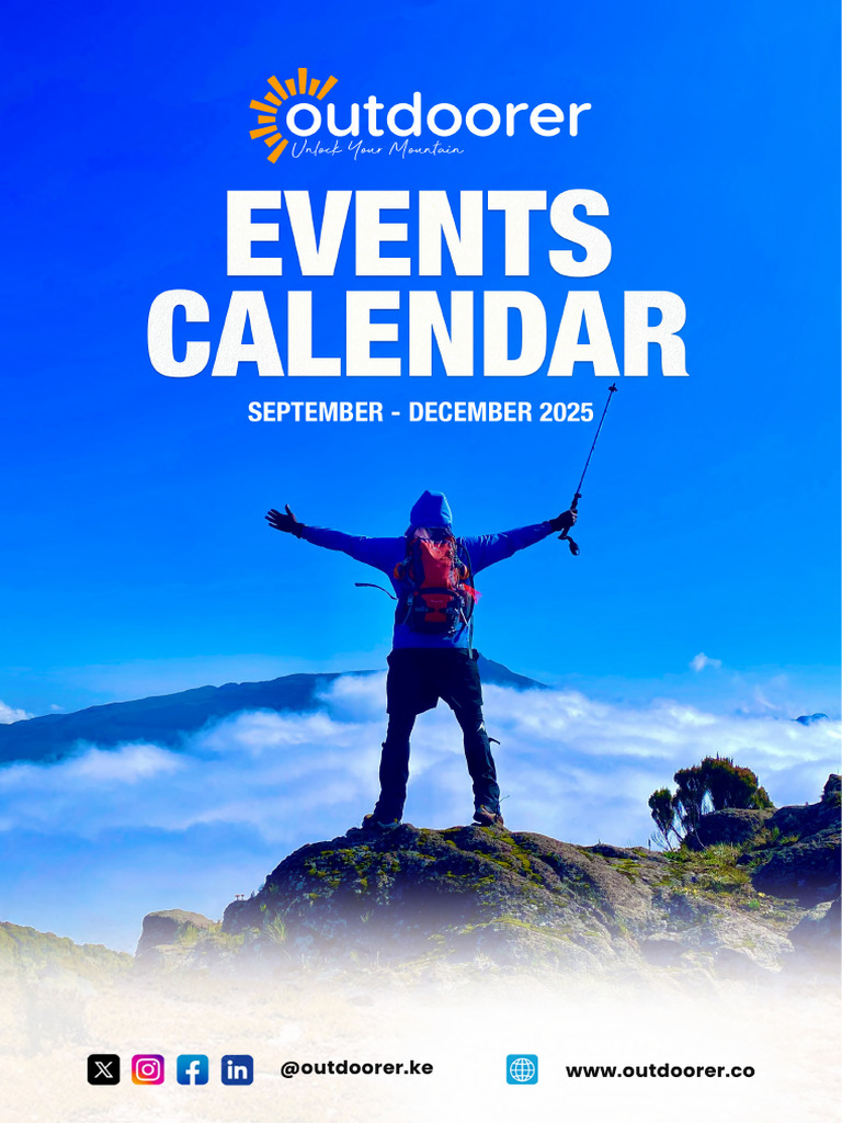 Outdoorer Calendar Sep-Dec 2025 | PDF