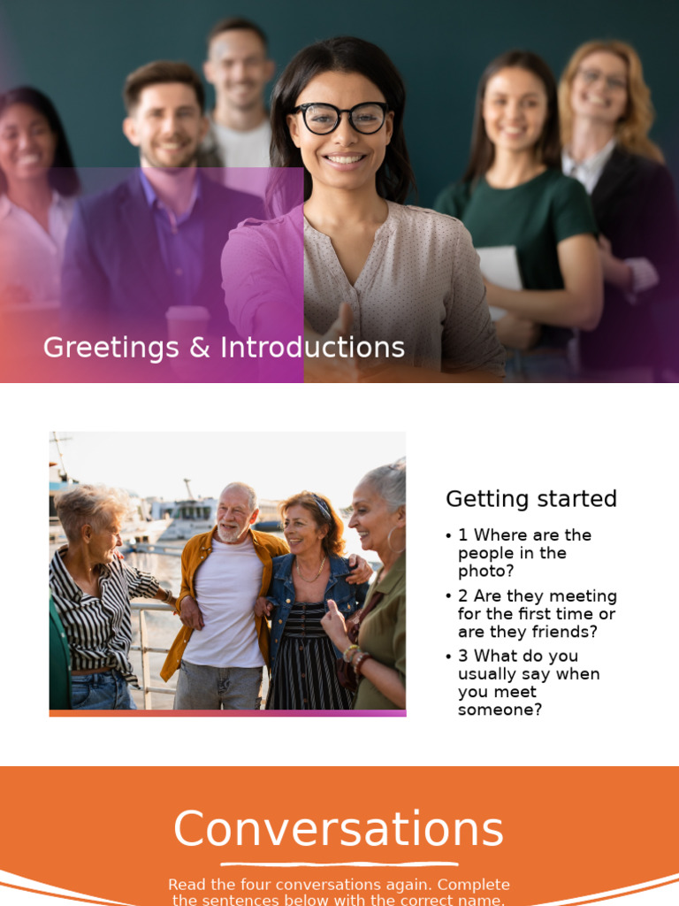 Greetings & Introductions | PDF