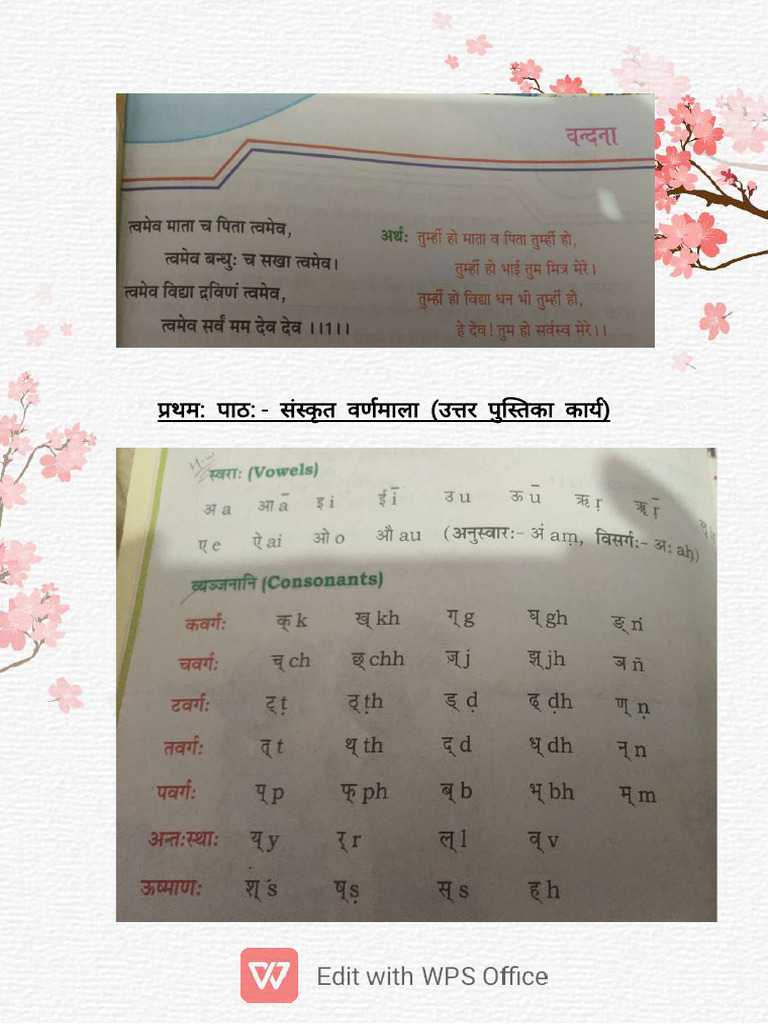 Sanskrit Whole Work Class 3 Compressed | PDF