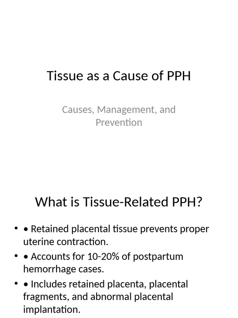 Tissue-Related PPH: Causes and Management | PDF