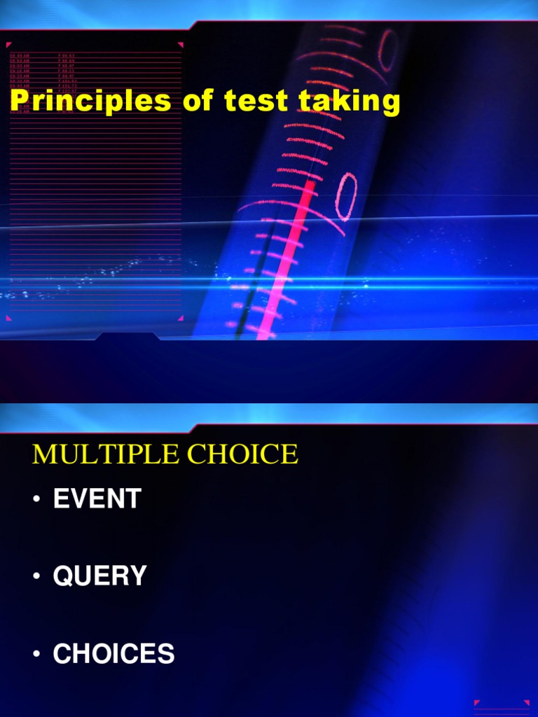 Principles of Test Taking MTC | PDF | Hallucination | Nursing