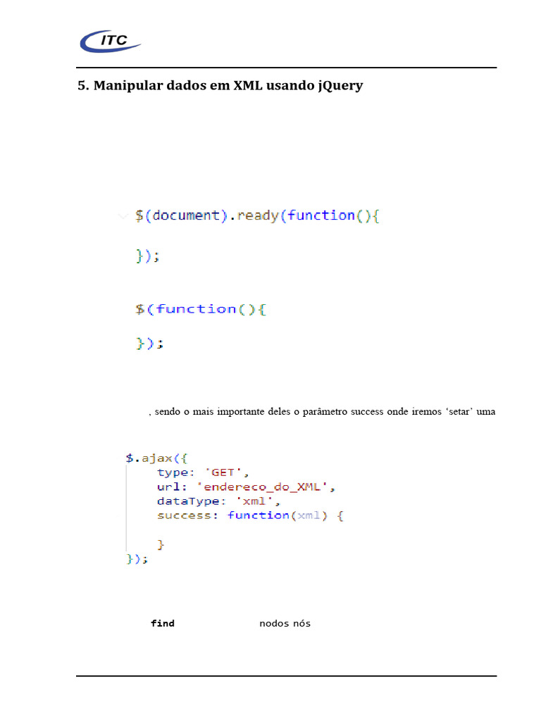 UBJS Ficha 5 - Manipular Dados em XML Usando Jquery | PDF | XML ...