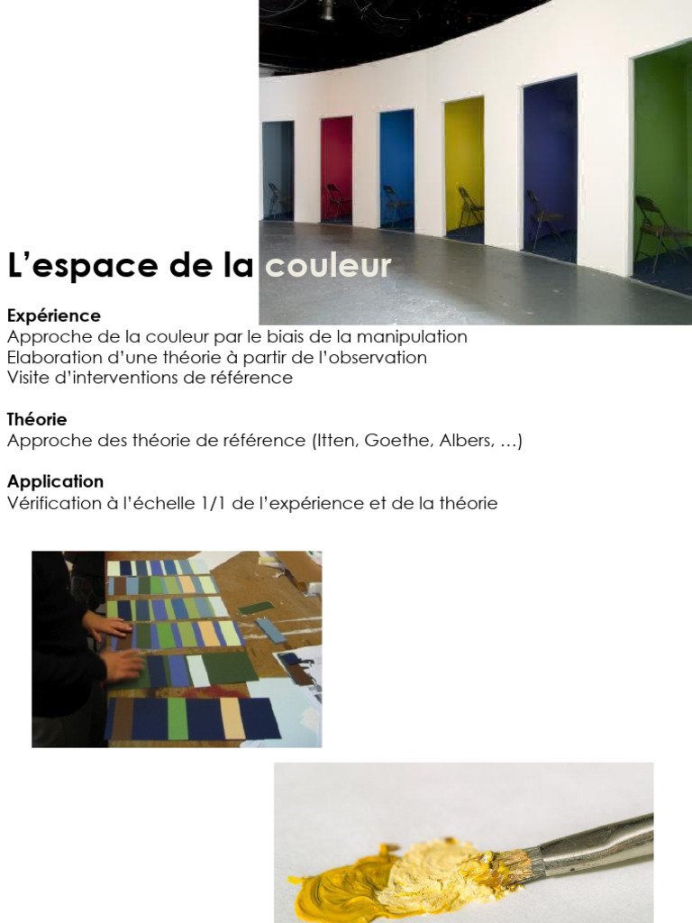 Exploration de l'Espace de la Couleur | PDF | Couleur