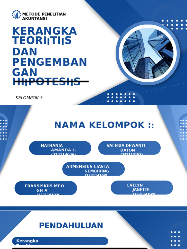 Kerangka Teoritis Dan Pengembangan Hipotesis Kelompok 3 Compressed