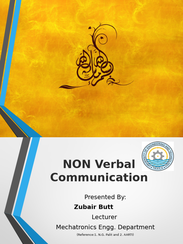 NON Verbal Communication Skills Lecture 2 | PDF