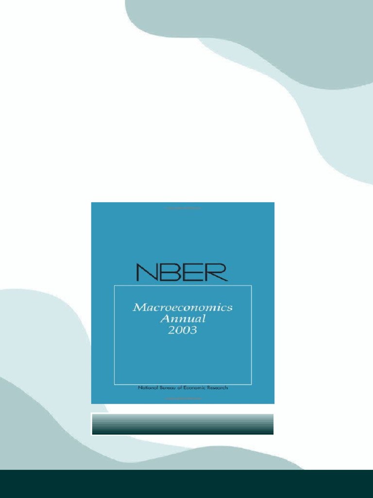 (Ebook) NBER Macroeconomics Annual 2003 by Mark Gertler, Kenneth Rogoff ISBN 9780262072533 ...