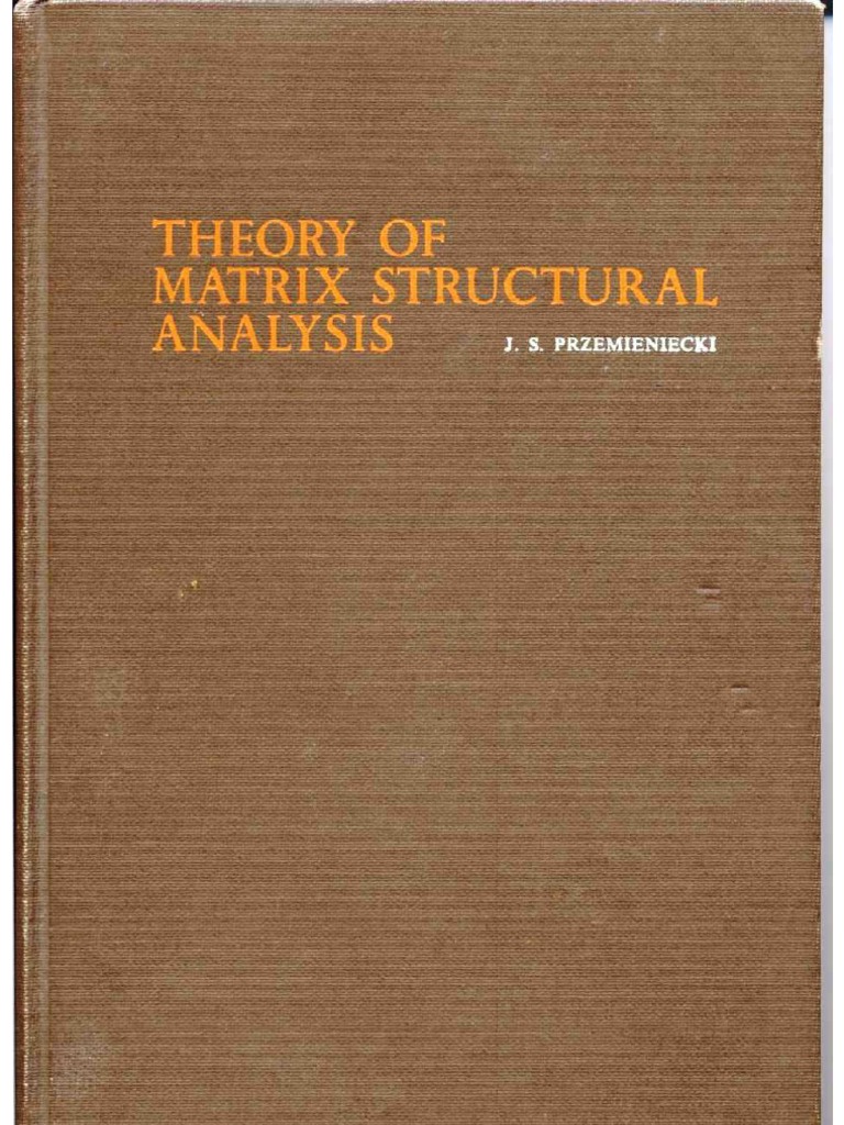 1-Theory of Matrix Structural Analysis | PDF