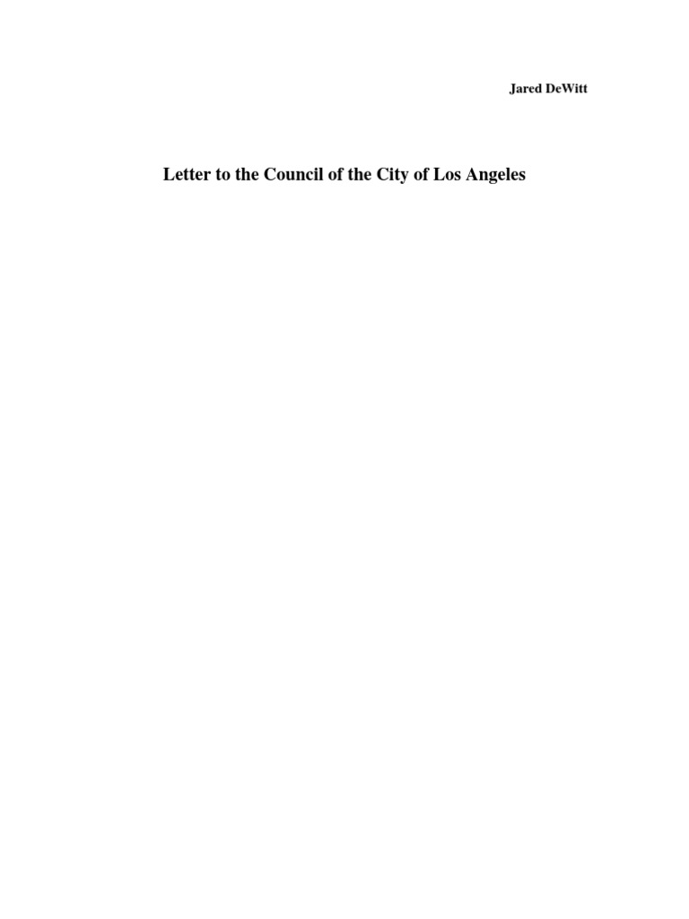 Letter To City Council | PDF | Hiv/Aids | Condom