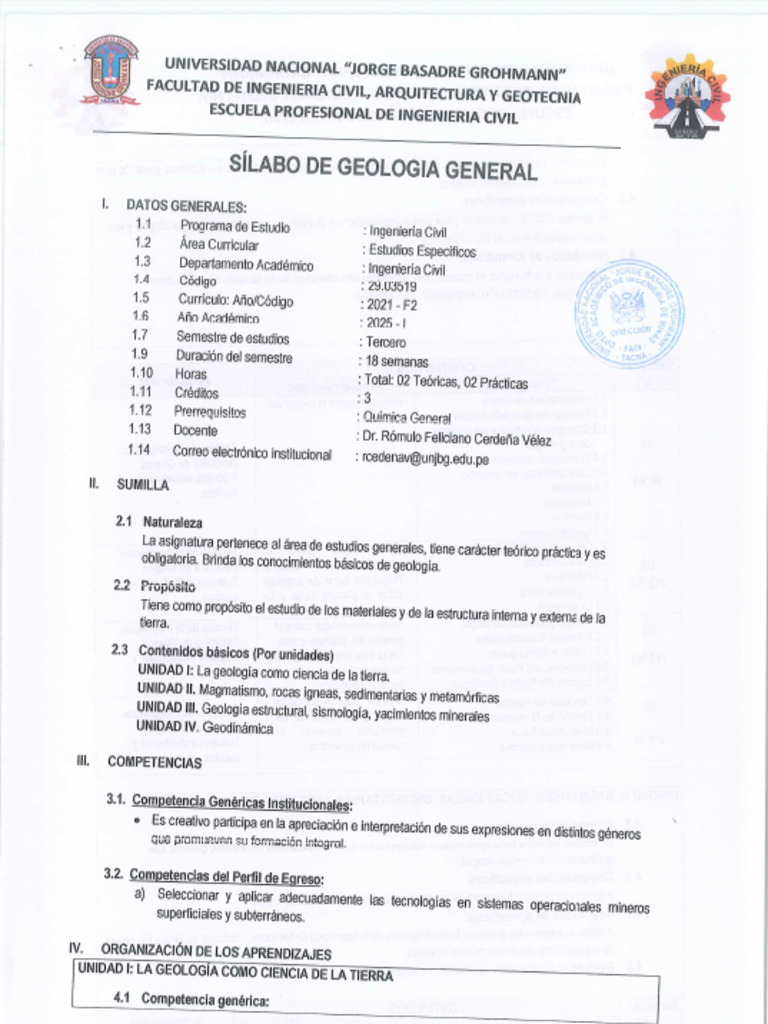 29.03519 Geología General | PDF