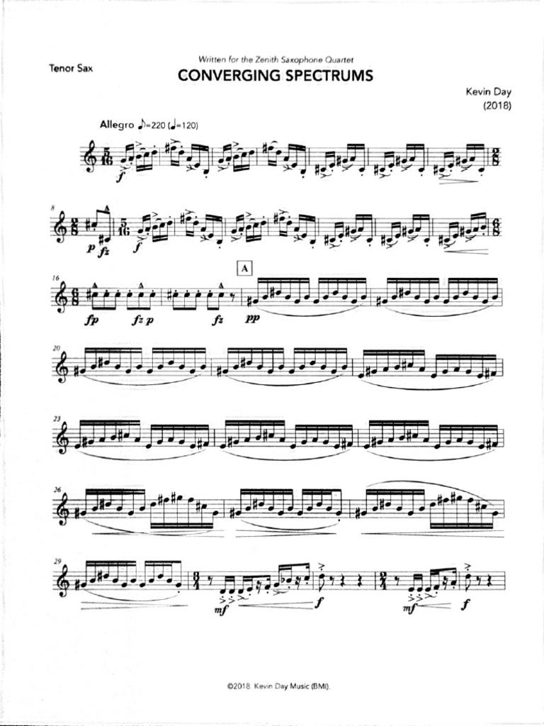 Converging Spectrums (Tenor) | PDF