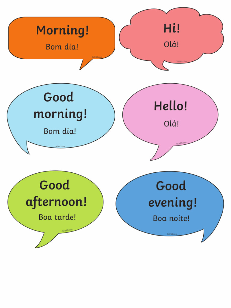 PT T S 1961 Social Greetings Prompt Cards English Portuguese | PDF