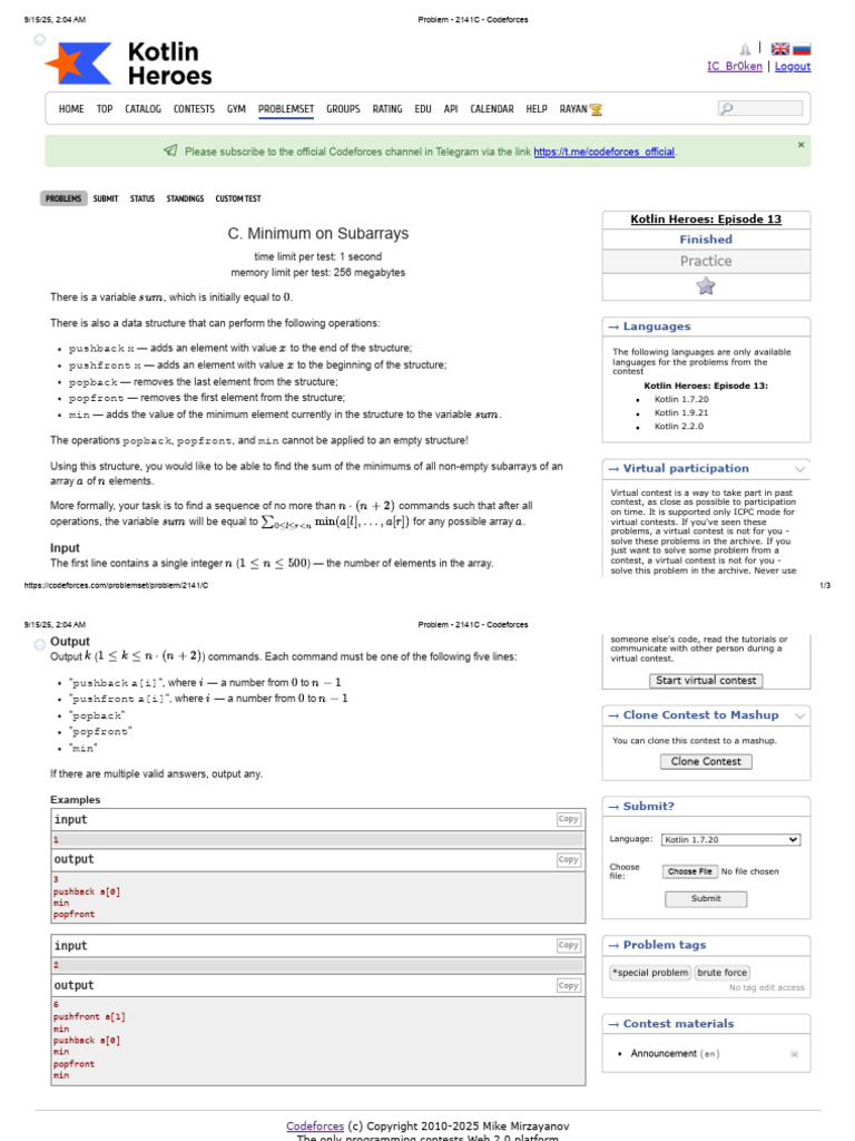 Problem - 2141C - Codeforces | PDF | Computer Engineering | Computer Programming