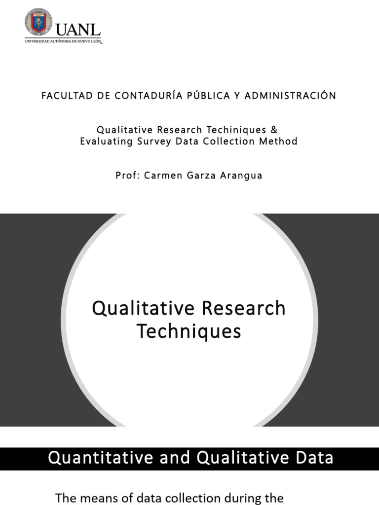 Qualitative & Quantitative Research Methods | PDF | Quantitative ...