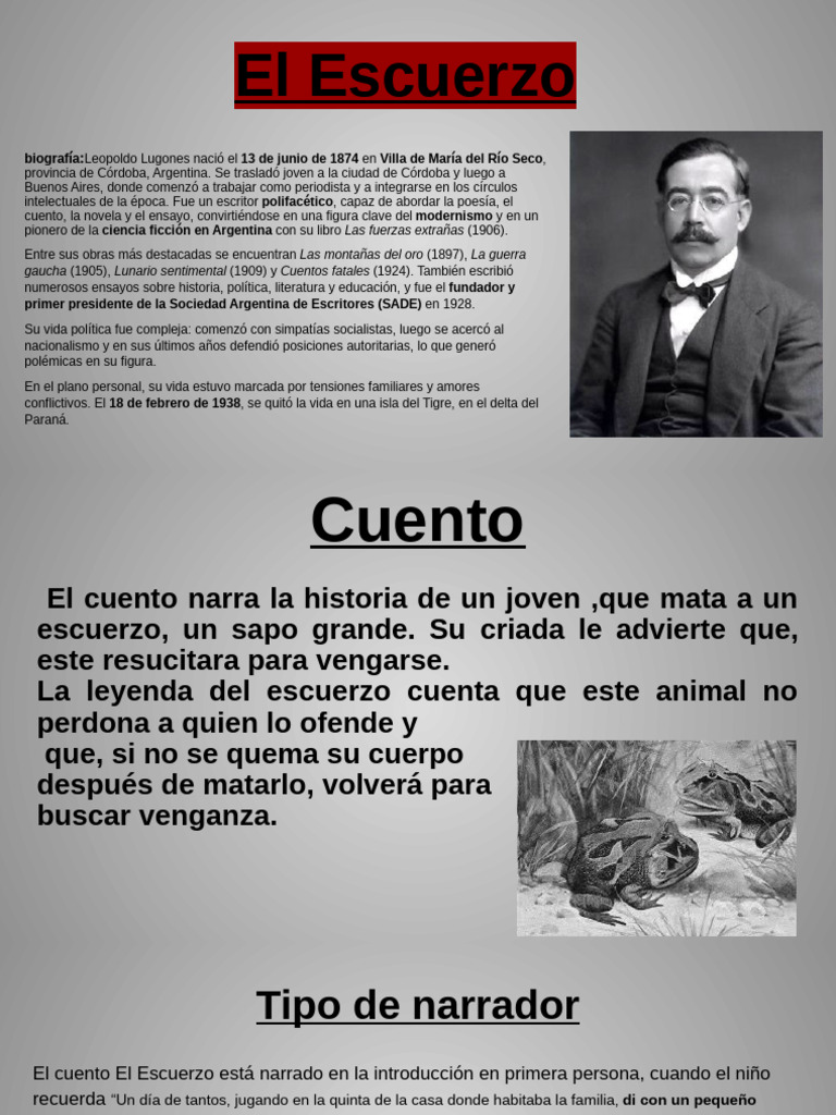 Biografía y análisis de "El Escuerzo" | PDF