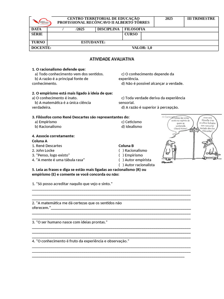 FILO E SOCIOL III U | PDF | Empiricismo | Sociologia