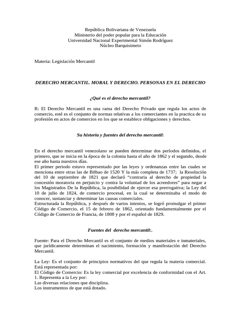 legislacion mercantil | PDF | Justicia | Crimen y violencia