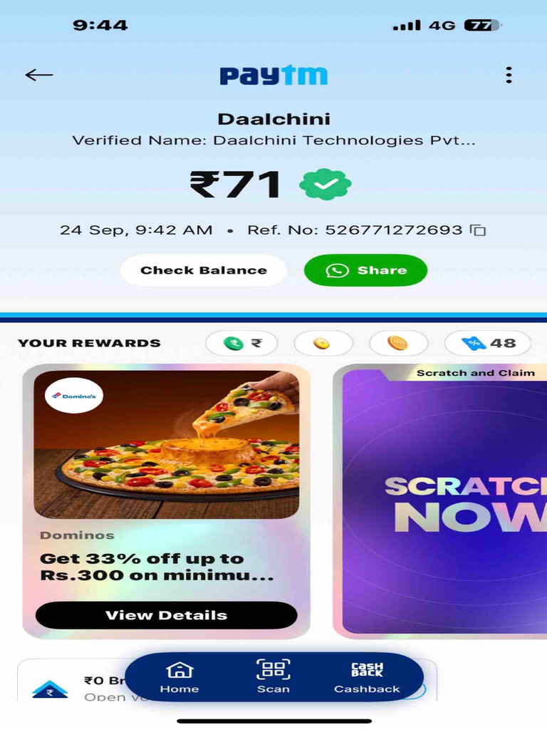 Daalchini Payment | PDF