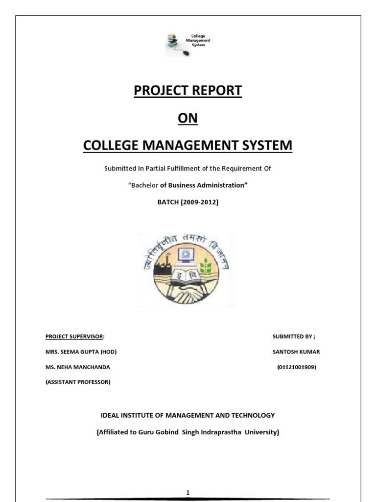 College Management System On Visual Basic (By Santosh Kumar - Iimt ...