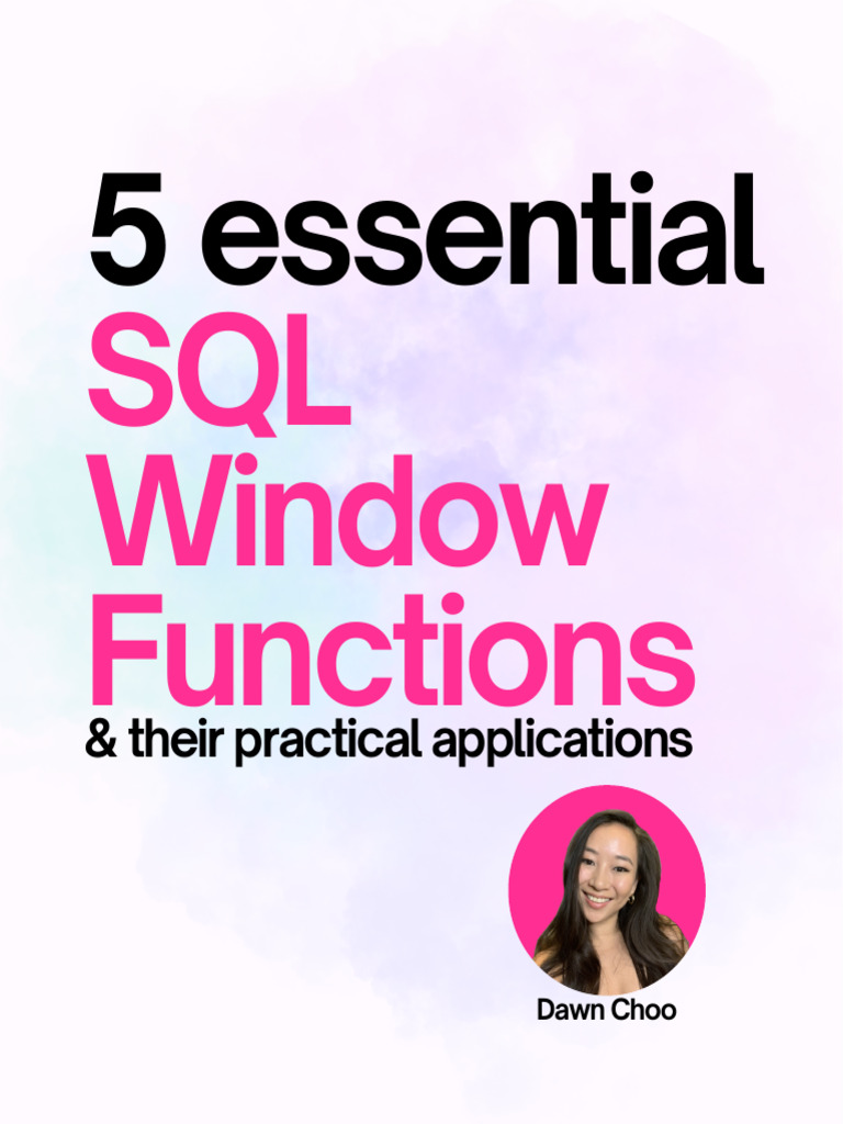 5 Essential SQL Window Functions | PDF | Moving Average | Data Management