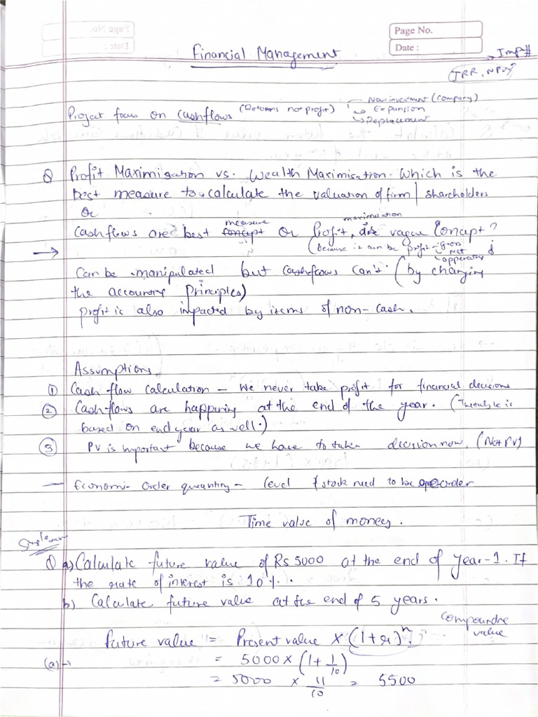 FM - Chapter 1 | PDF