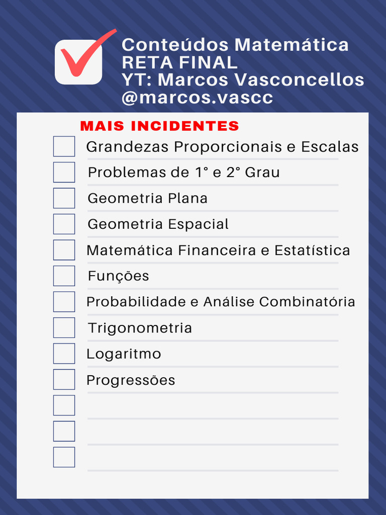 Matemática Reta Final | PDF