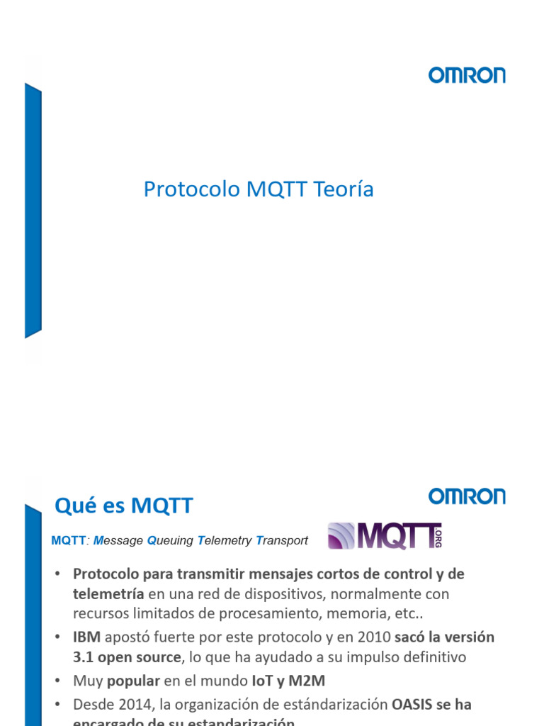 Teoría del Protocolo MQTT en IoT | PDF | Red de computadoras | Modelo osi