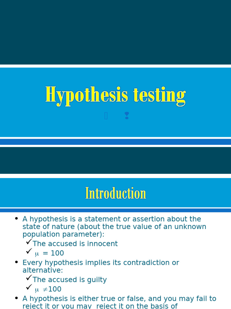 Hypothesis Testing Explained: Steps & Examples | PDF | P Value | Hypothesis