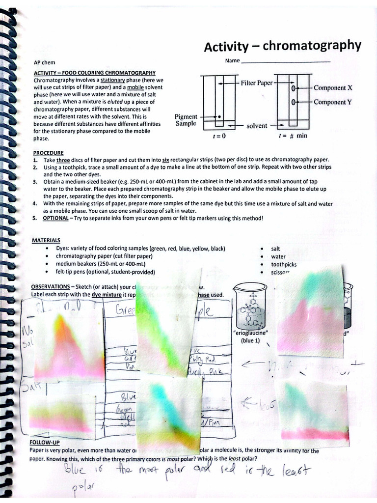 Activity Chromatography | PDF