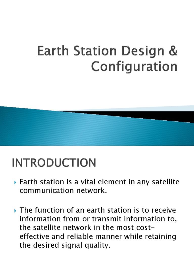 Earth Station Design and Components | PDF | Antenna (Radio) | Modulation