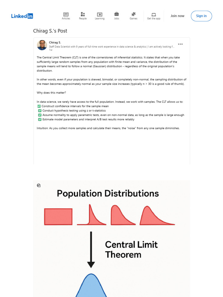 Understanding the Central Limit Theorem | PDF | Statistical Inference ...
