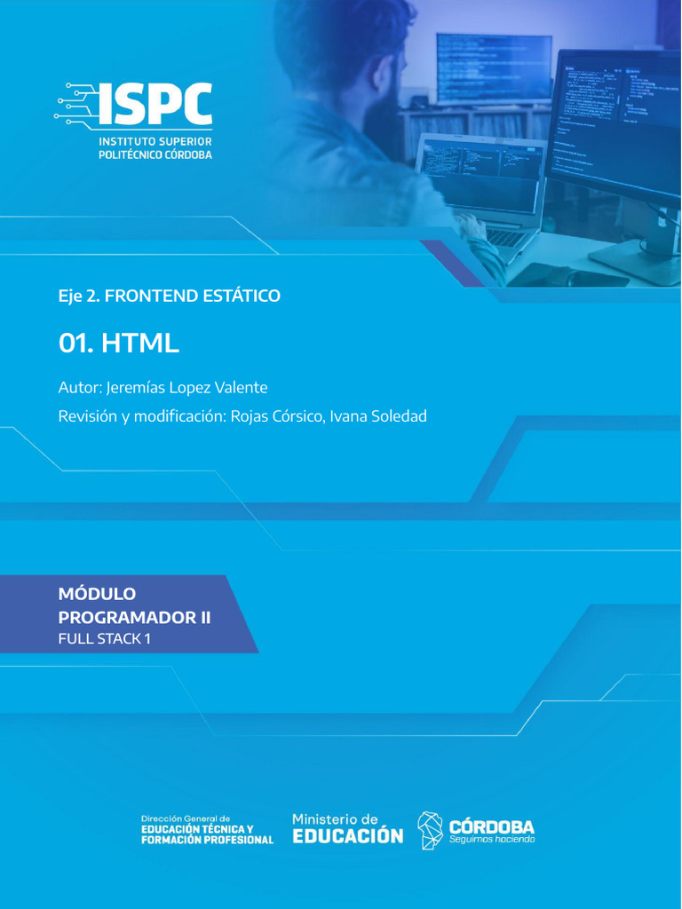 Modulo Programador 2. Full Stack 1 - Eje 02.Frontend Estático. 01.HTML ...