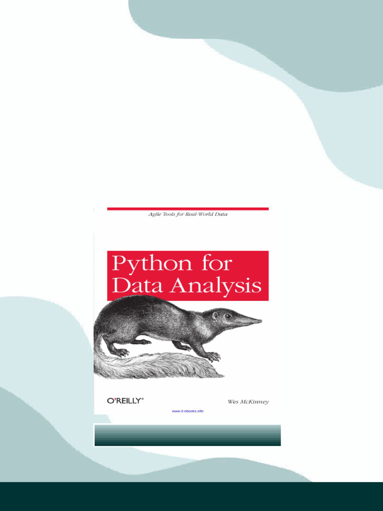 (Ebook) Python For Data Analysis by Wes McKinney ISBN 9781449319793, 1449319793 Updated 2025 ...