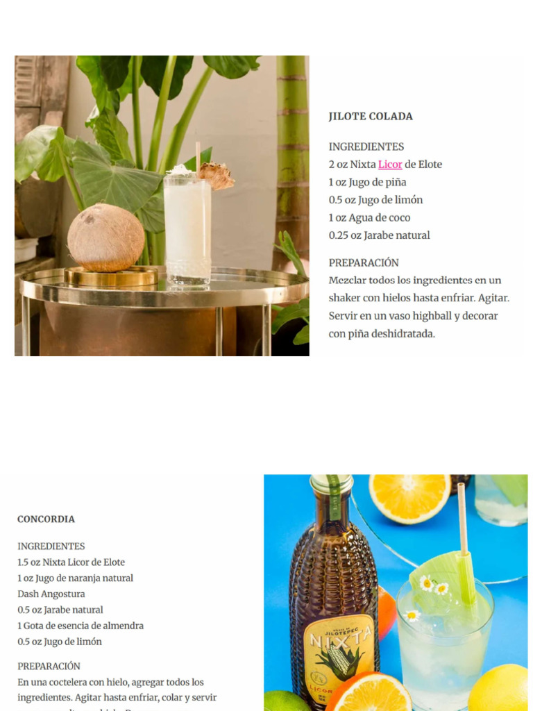 Nixte Cocktails | PDF