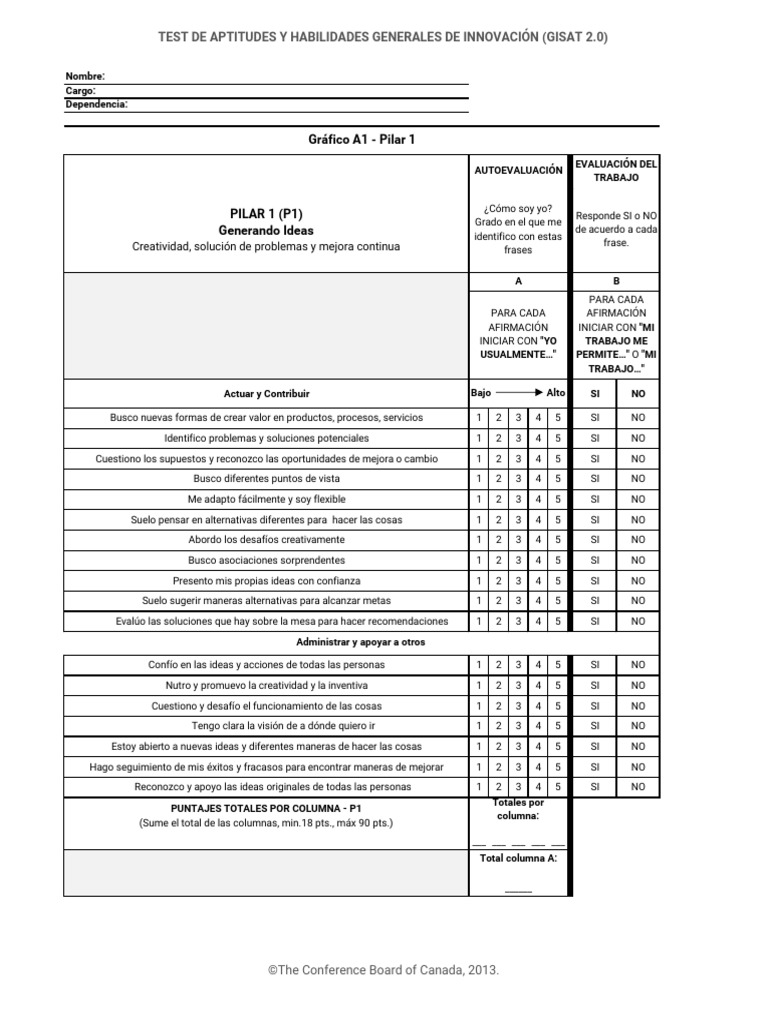 Test Gisat | PDF | Creatividad | Ciencias del comportamiento