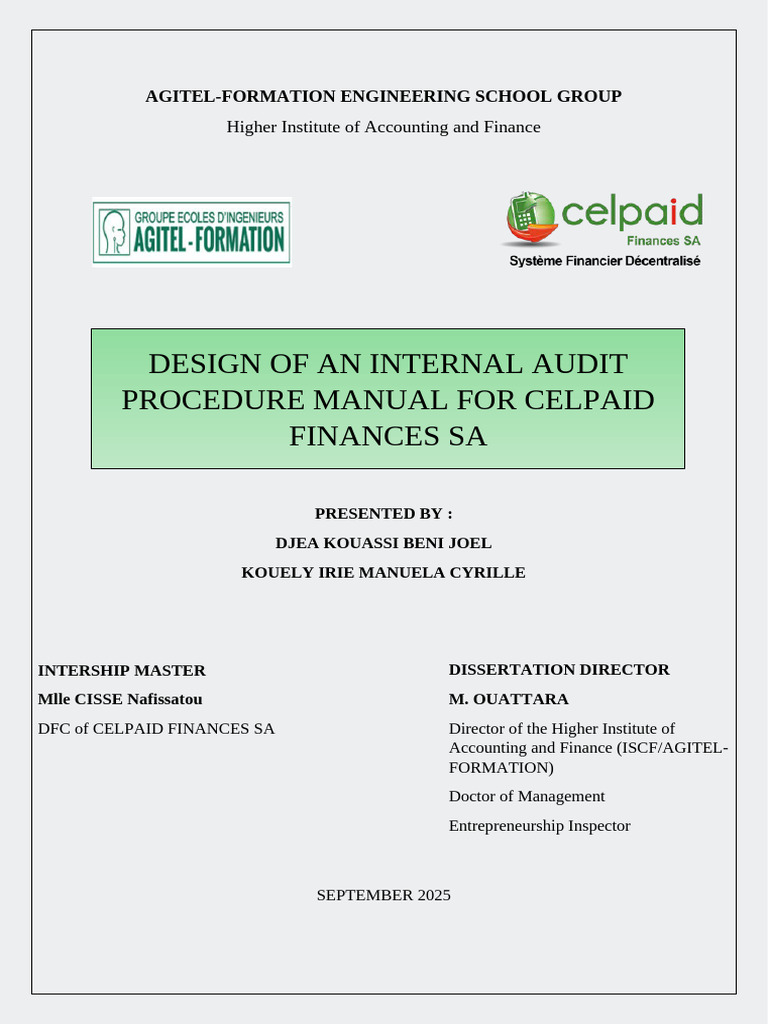 Page de Garde Memoire | PDF